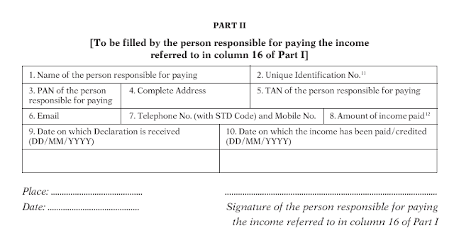 Form 15G and Form 15H in Income Tax