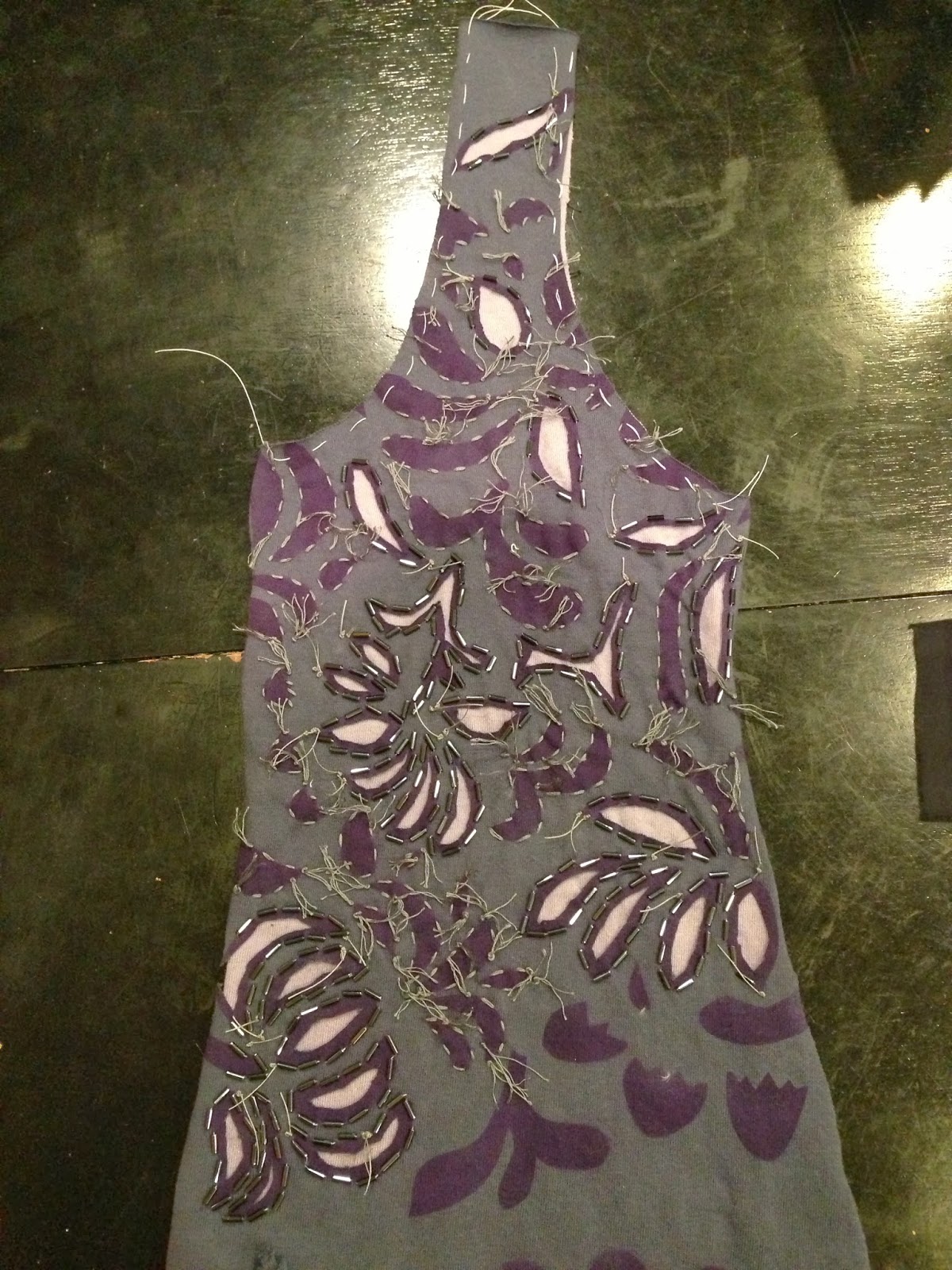 Living la vida loca: Alabama Chanin Beading Minus Fur