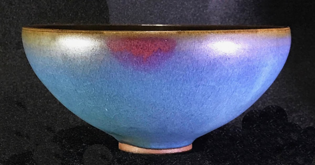Jun Ware, 鈞窰, purple-splashed, curved bowl, 13.9 cm, 金代, 紫斑, 圓碗 (click ...