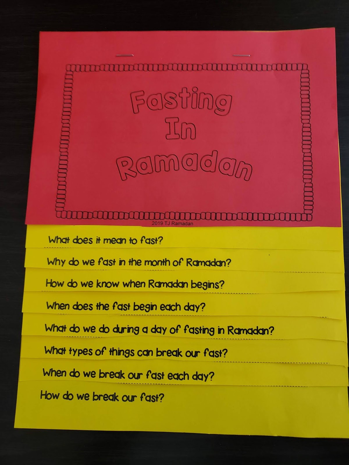 Fasting in Ramadan Tab book | TJ RAMADAN