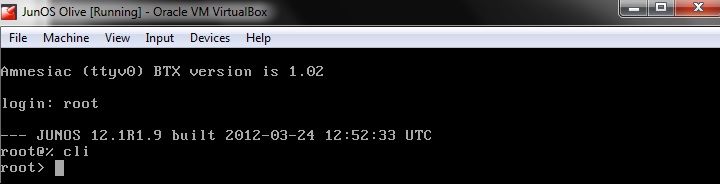 My Network Lab: Run Juniper Olive VM in VirtualBox