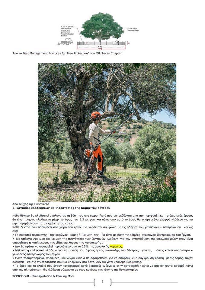 Biokipos: ΜΕΘΟΔΟΛΟΓΙΑ ΕΡΓΑΣΙΩΝ ΠΡΟΣΤΑΣΙΑΣ ΔΕΝΤΡΩΝ ΣΕ ΕΡΓΟ