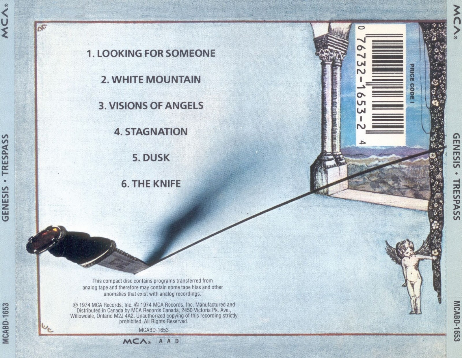 Classic Rock Covers Library : Genesis - Trespass (1970)