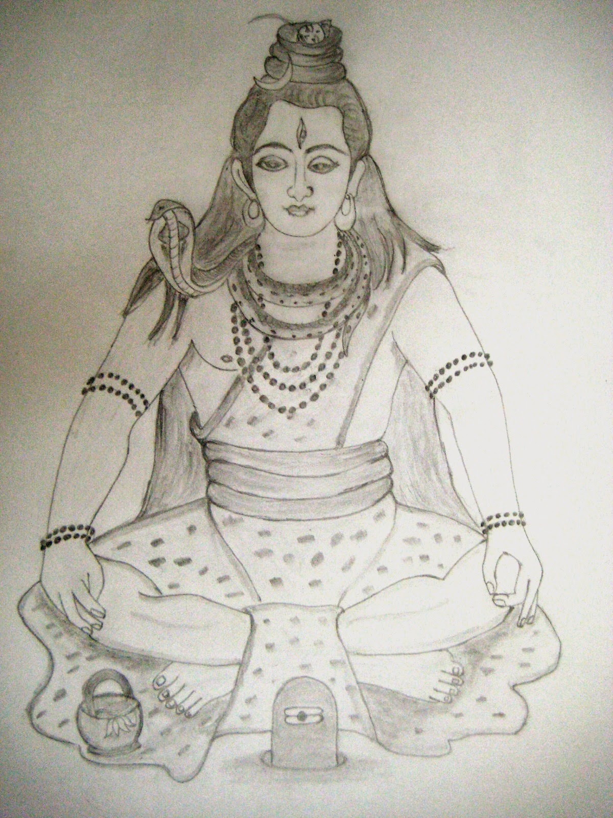 Navishta Sketch: Shiv Parivar, Shiv Family Navishta Sketch: Shiv Parivar, Shiv Family
