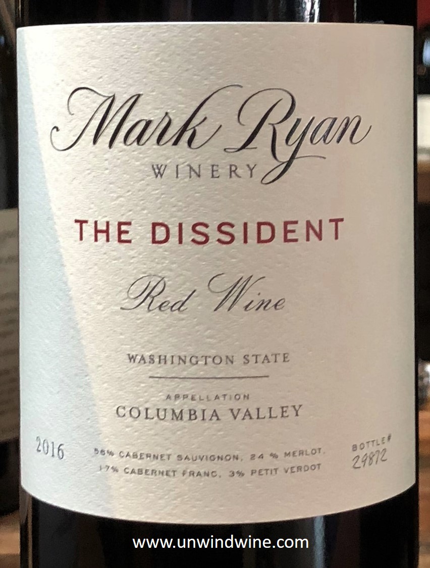 UnwindWine: Mark Ryan Columbia Valley Wine Tasting