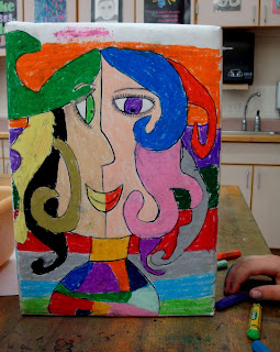 A Glimmer of Light: Cubist Portraits in "Imagine That" Art Class