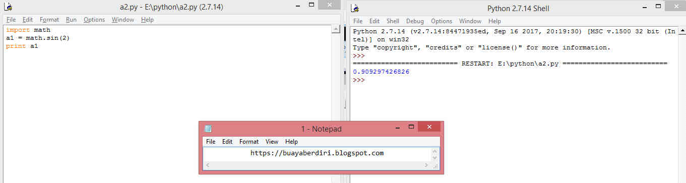 47.Belajar Bersama Python | Modul math dan fungsi-fungsi math.() pada ...