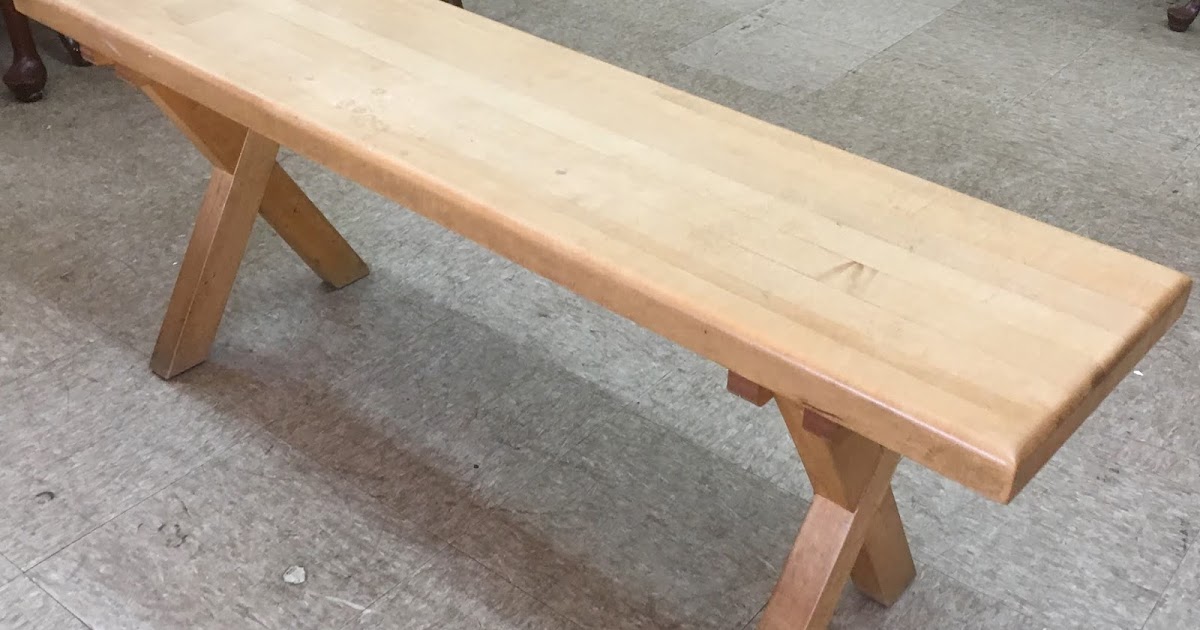 Uhuru Furniture & Collectibles: Wooden Bench - SOLD