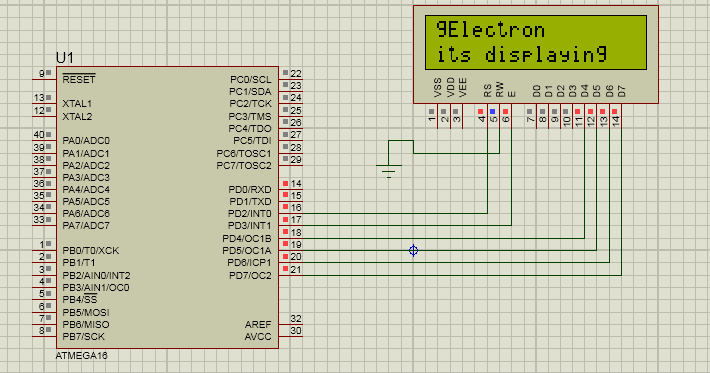 LCD 4 Bit Interfacing with AVR | Embedded System Desgin