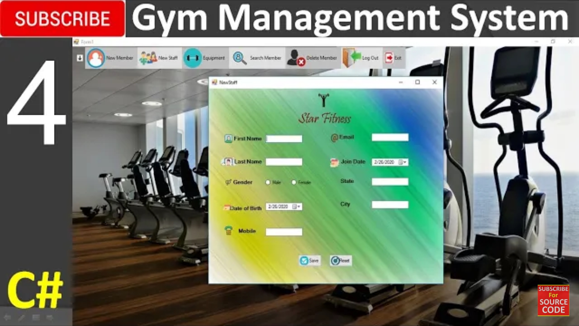 Gym Management System project | using c# (.net) and sql database