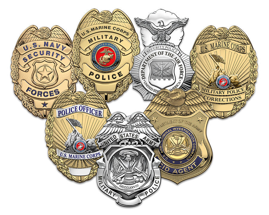 Military Insignia 3D : U.S. Military Law Enforcement Badges - Part 1