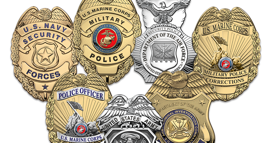 Military Insignia 3D : U.S. Military Law Enforcement Badges - Part 1