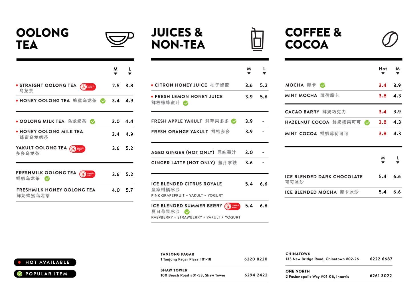 Bubble Tea Intel: Woobbee Singapore 2020 Menu - alexis blogs