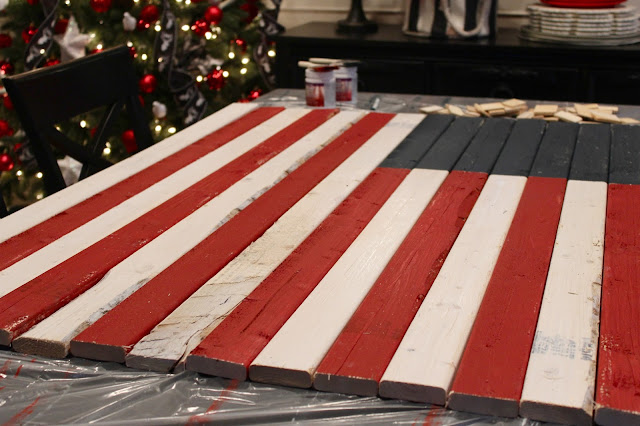 The Yellow Cape Cod: How To Make A DIY Rustic American Flag