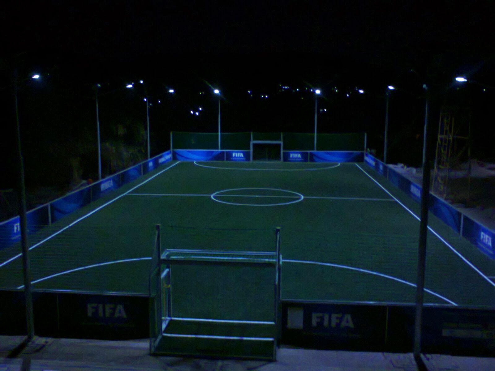 Solar Power Lights a Football Pitch in Iringa, Tanzania. - Renewable ...