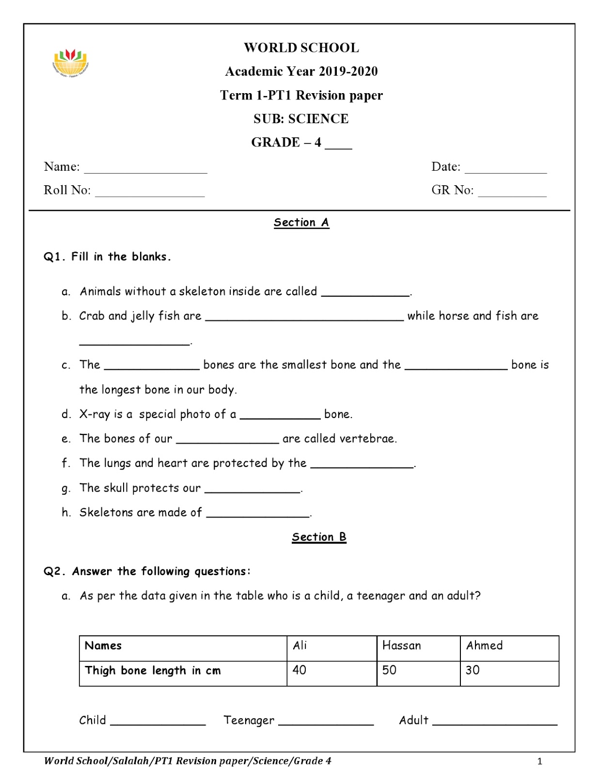 Birla World School Oman Homework For Grade 4 As On 30 09 2019 birla-world-school-oman-homework-for-grade-4-as-on-30-09-2019