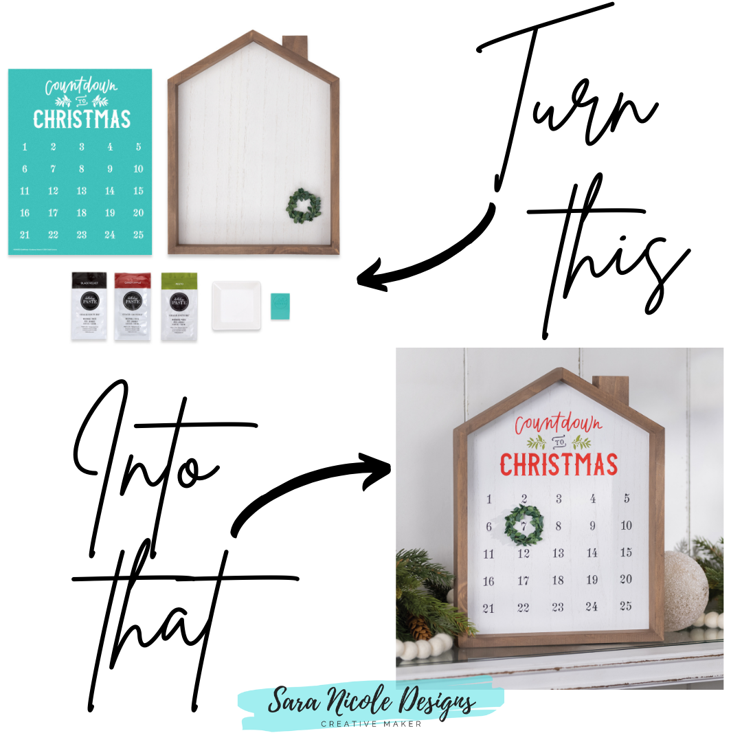 Sara Nicole Designs: ChalkMade Christmas Countdown Kit // Get one now ...