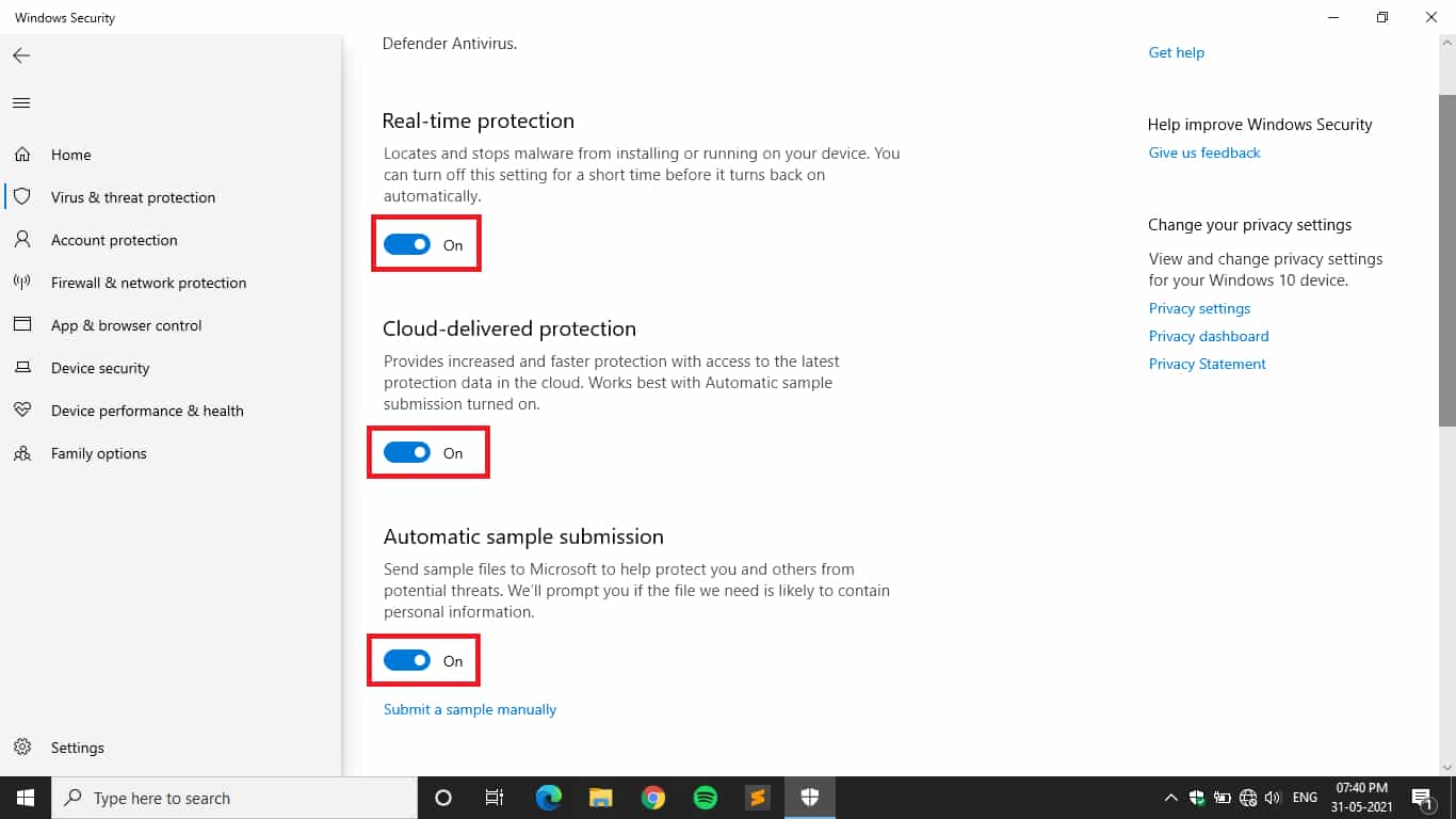 How To Turn On Windows Defender In Windows 10