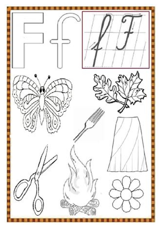 EDUCATIA CONTEAZA : PLANSE CU LITERE - DE COLORAT