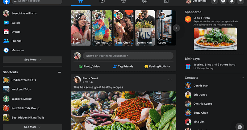 Facebook dark mode and new desktop UI now available for most users