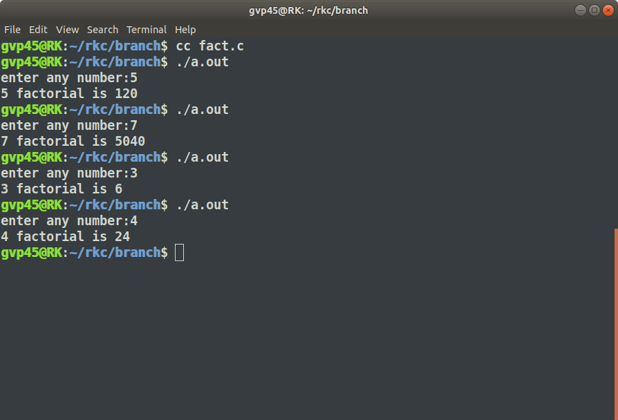 C Language - Programming: PROGRAM TO FIND FACTORIAL OF A GIVEN NUMBER