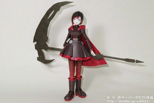 RWBY Papercraft - Ruby Rose | PaperLover Shop