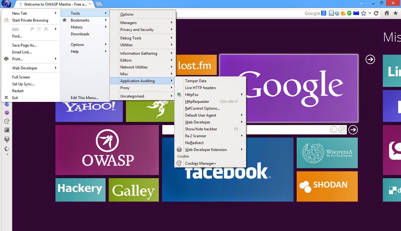OWASP Mantra Security Toolkit - Browser Based Security Framework