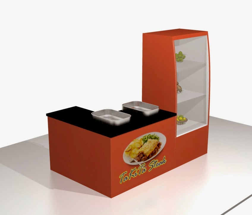 Etalase Makanan - Food Display Kantin | Etalase Display Showcase Semarang