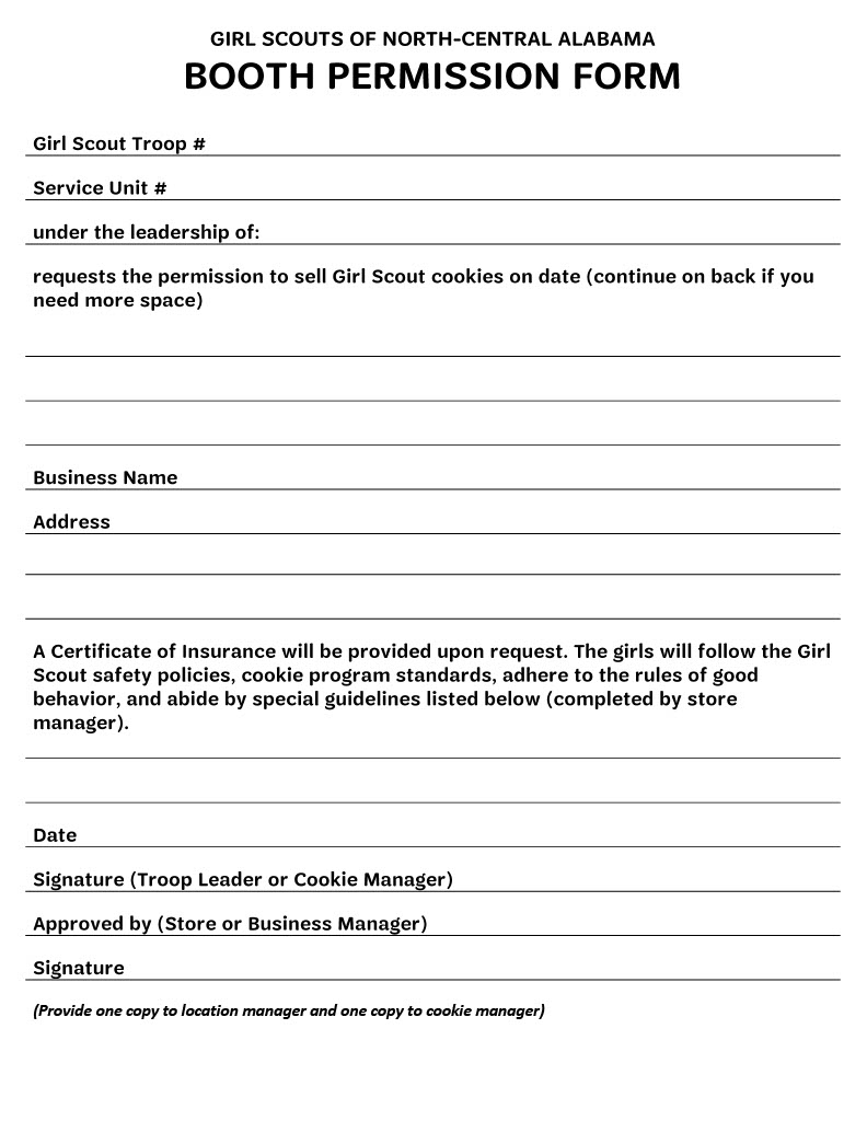 2023 Booth Permission Form