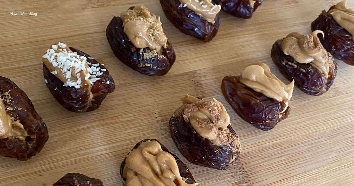 Hawaii Mom Blog: Easy Snack: Peanut Butter-Stuffed Medjool Dates