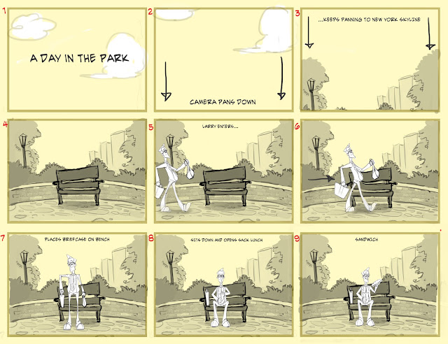 Pigeon Super Short Animation: STORYBOARD! (finally!)