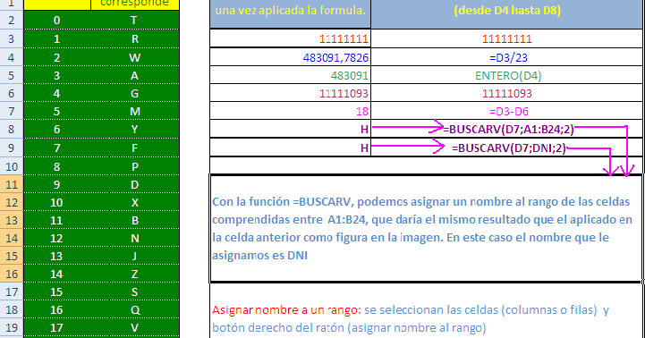TIC I - IES Salinas - Castrillón: Solucion al problema de la letra del DNI