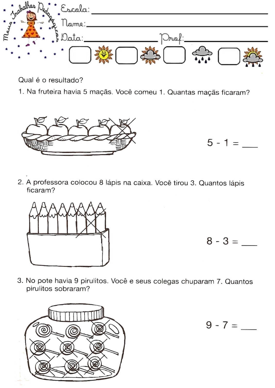 Atividades de matemática Algumas atividades para iniciação da ...