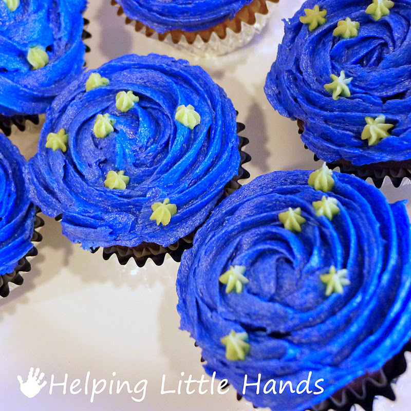 Pieces by Polly: Easy Constellation Cupcakes - Space Party Treats
