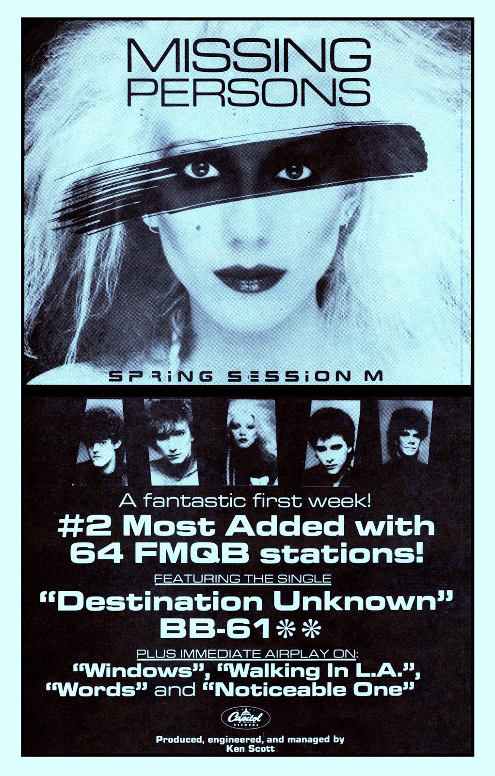 Lansure's Music Paraphernalia: MISSING PERSONS | DALE BOZZIO | TERRY ...