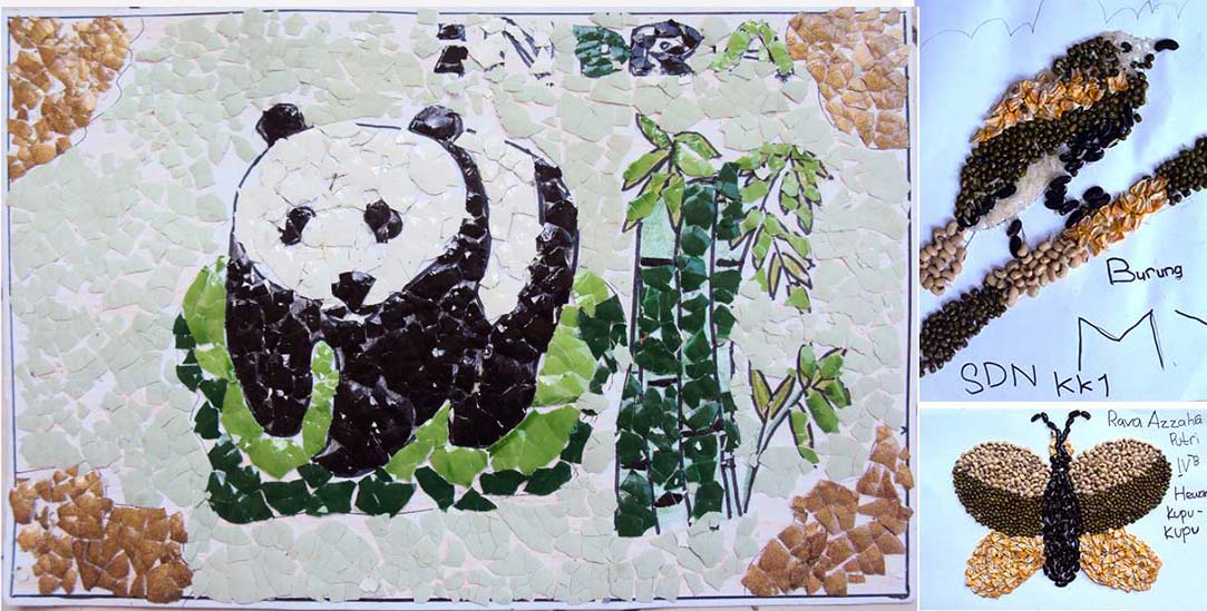 jenis lukisan tempel kolase - Dan Morgan