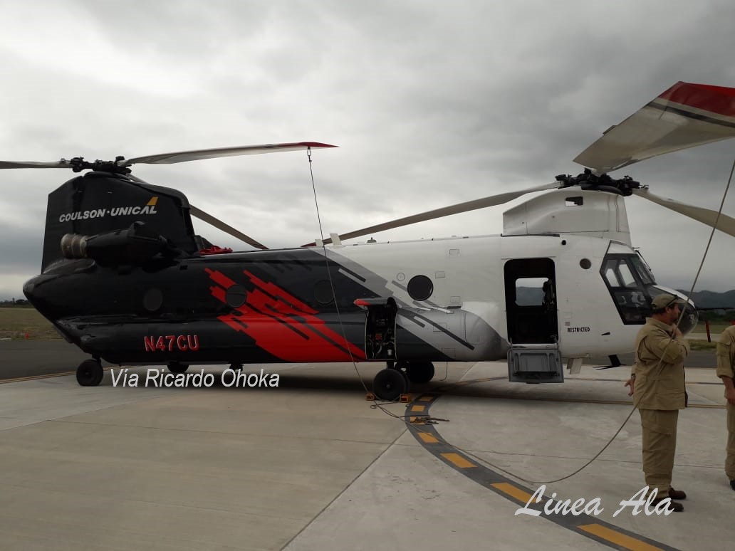 Linea ALA: Un Chinook en suelo argentino