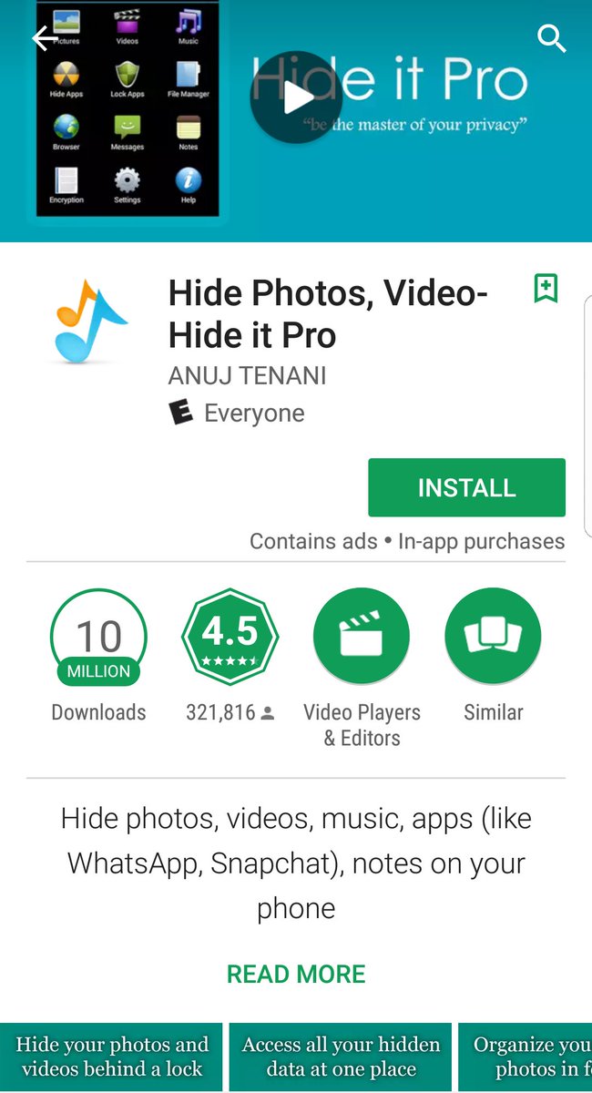Hide It Pro App Forensics - Android