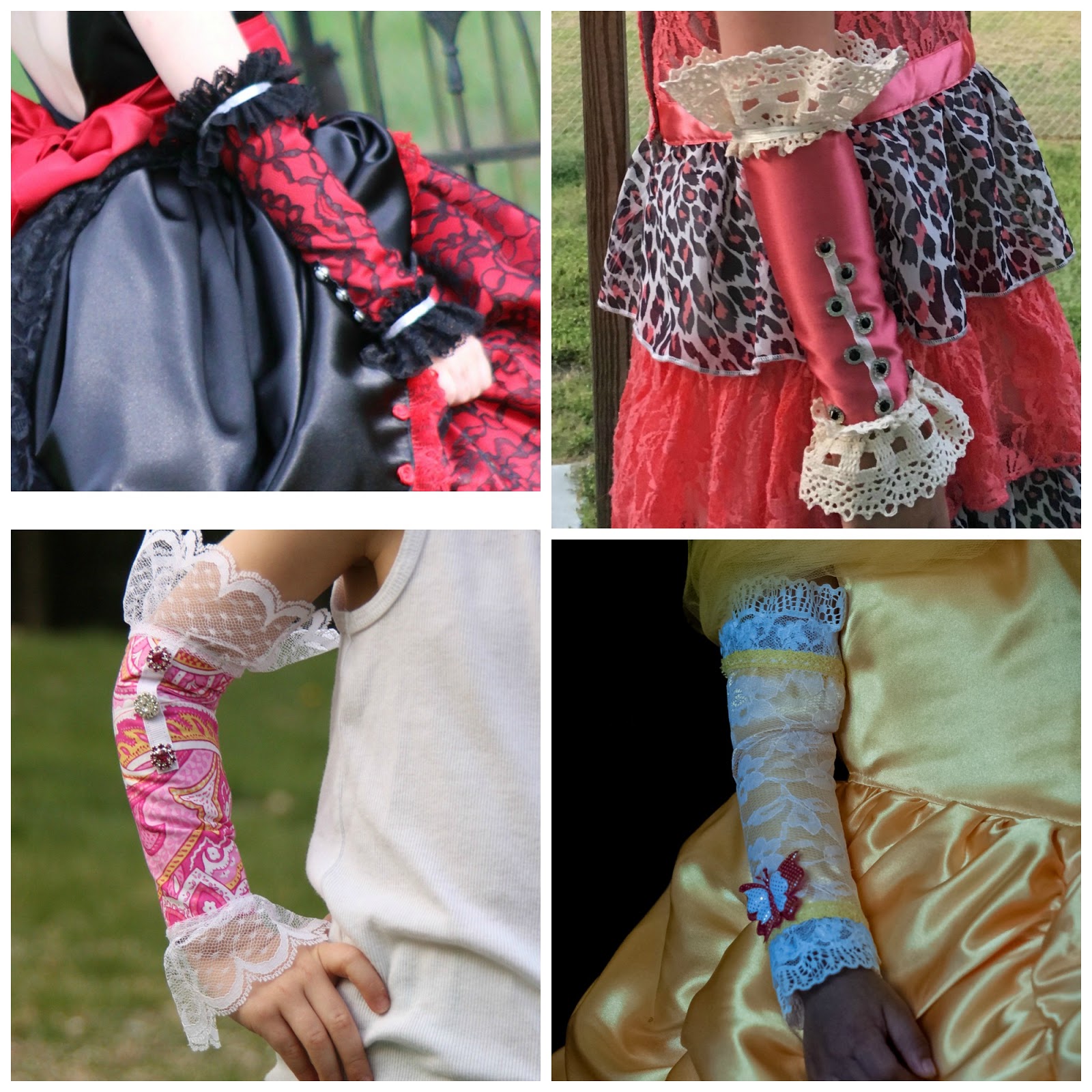 Create Kids Couture: Lovely Lace Arm Cuffs