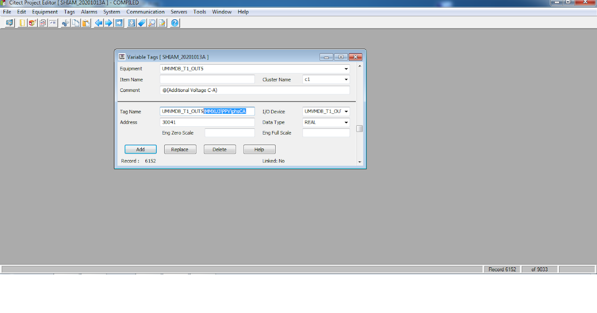 CITECT SCADA POP UP 8+ TAG (CICODE) | Mekanik Elektronik Informatika