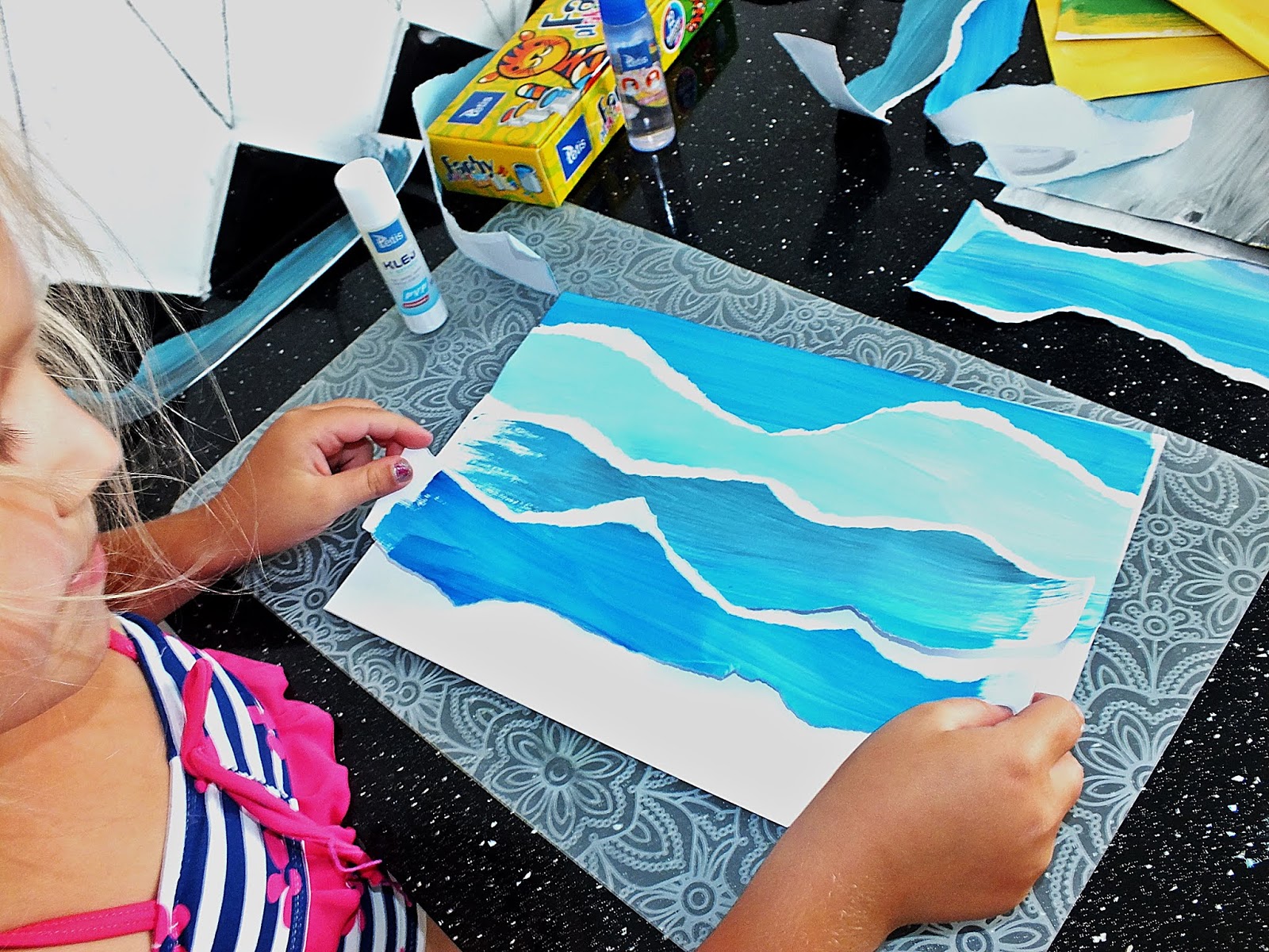 Żegnamy Lato - WAKACYJNE prace plastyczne | Blondynki kreatywnie