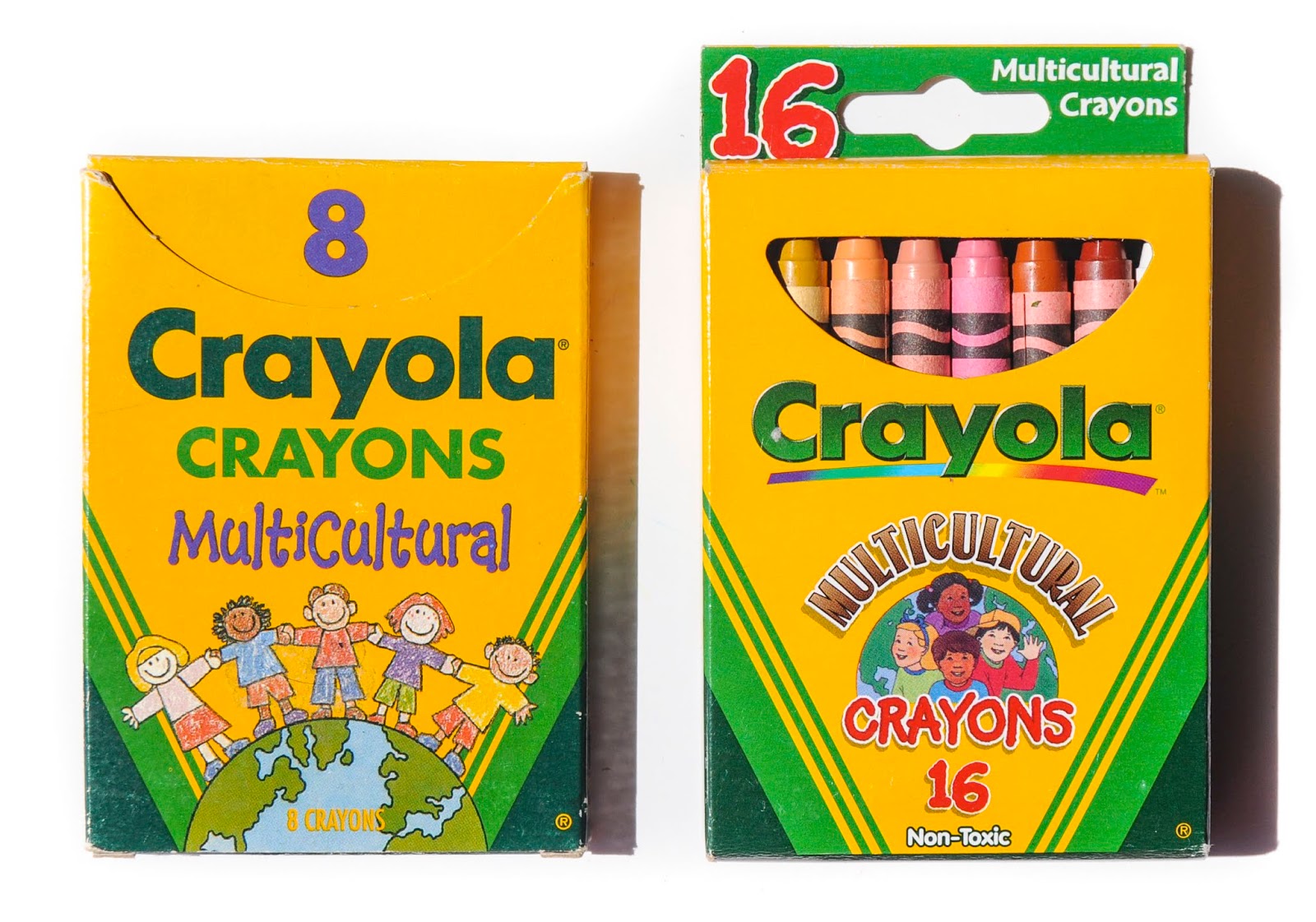 Multicultural Crayola Crayons 8 and 16 count | Jenny's Crayon Collection