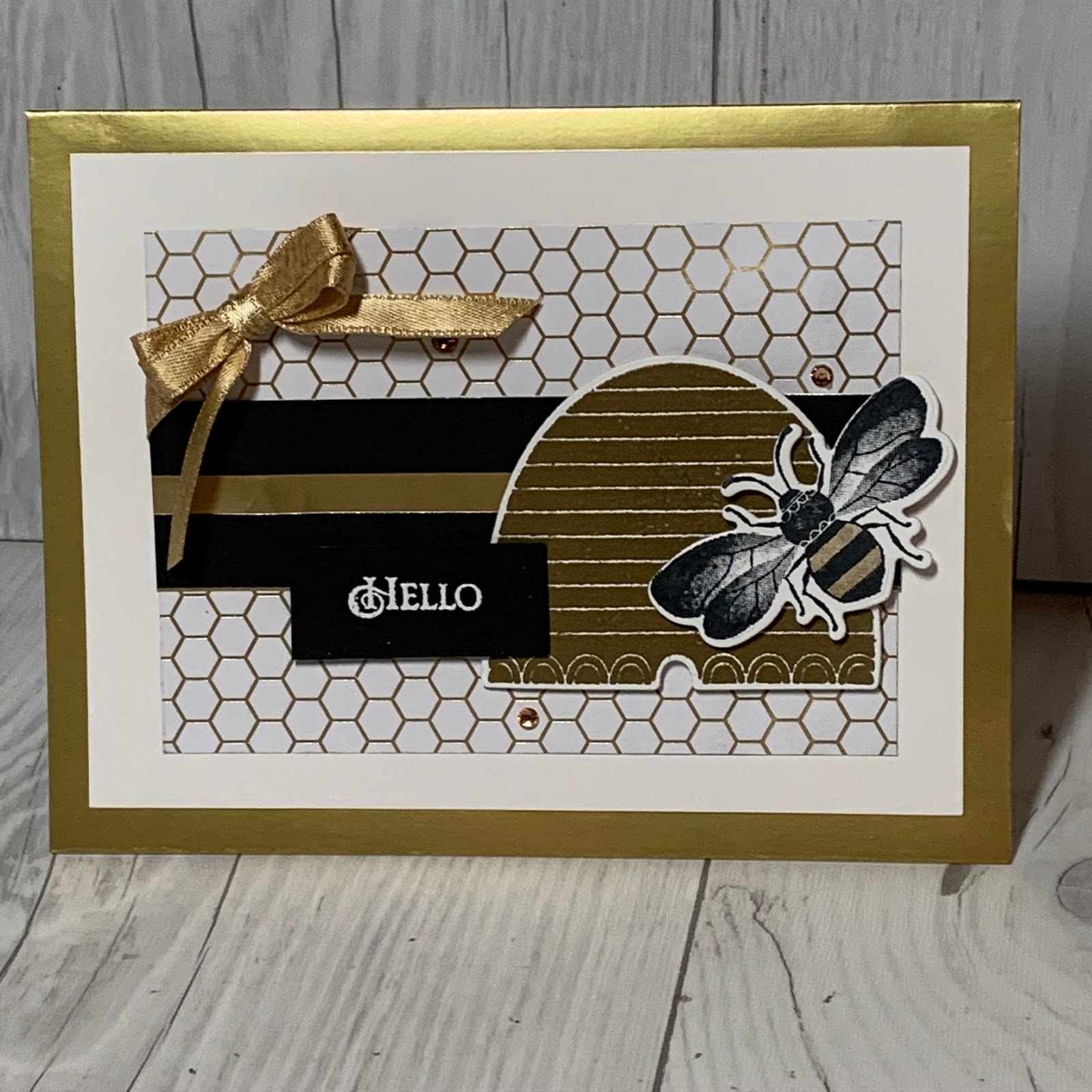 Honey Bee Bundle coordinates perfectly with Gold Foil-Edged Cards and ...
