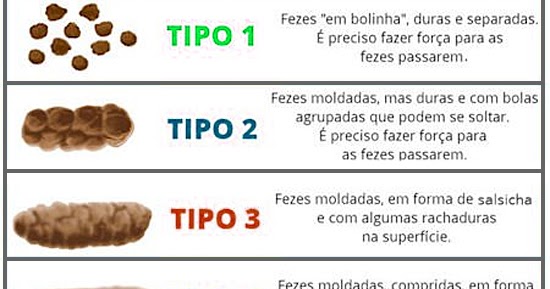 Pedro Loff Vieira terapias: Tipos de Fezes