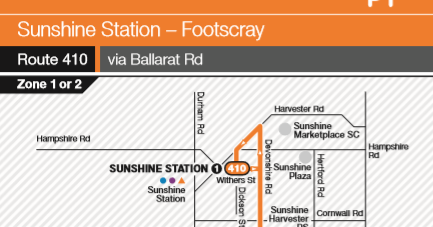 Melbourne on Transit: Timetable Tuesday #16: Route 410 - Hourly via ...
