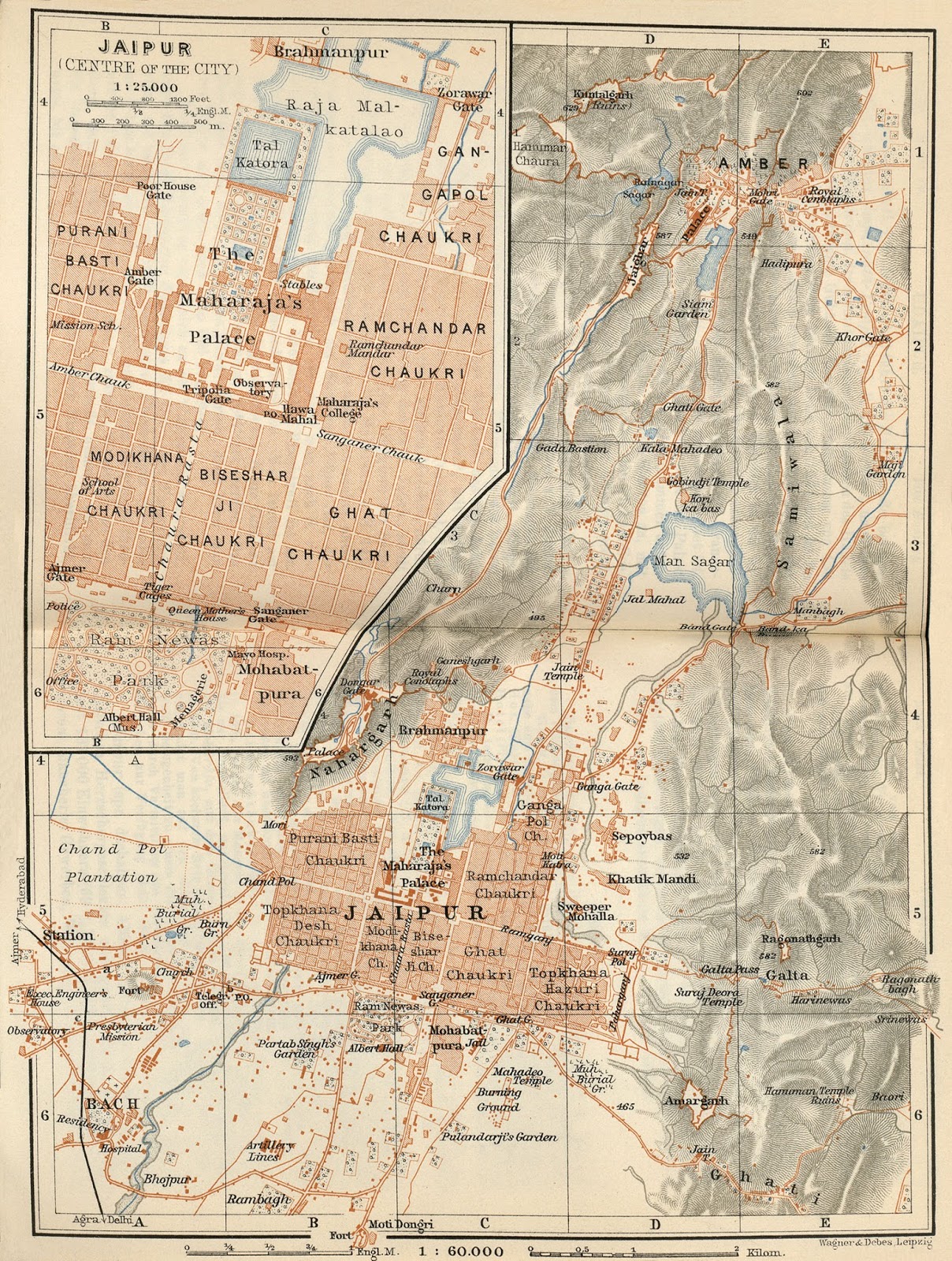 Mapping Resources For India: Baedeker's Maps 1914