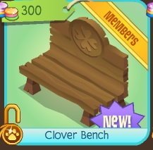 Animal Jam River: It's just a clover bench.