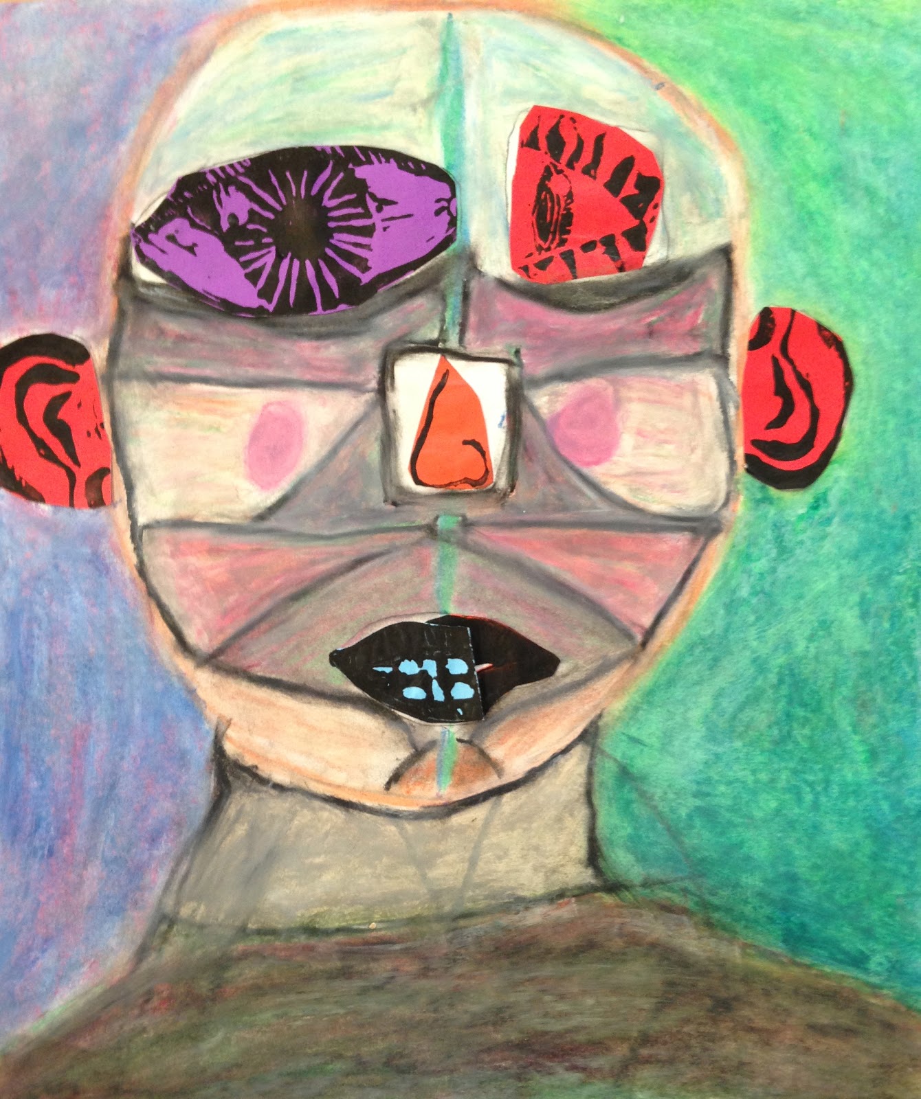 TCDS Art Department : 6th Grade Abstract Faces