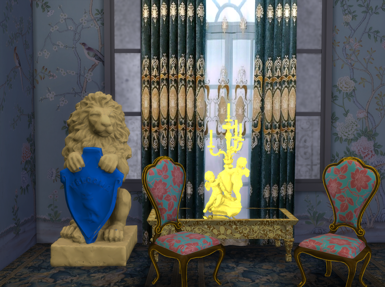 Anna Quinn Stories: Welcome Lion Statue For SIMS 4