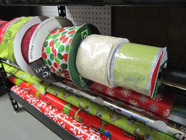 Sew Many Ways...: Workbench Turned into Gift Wrap Center...